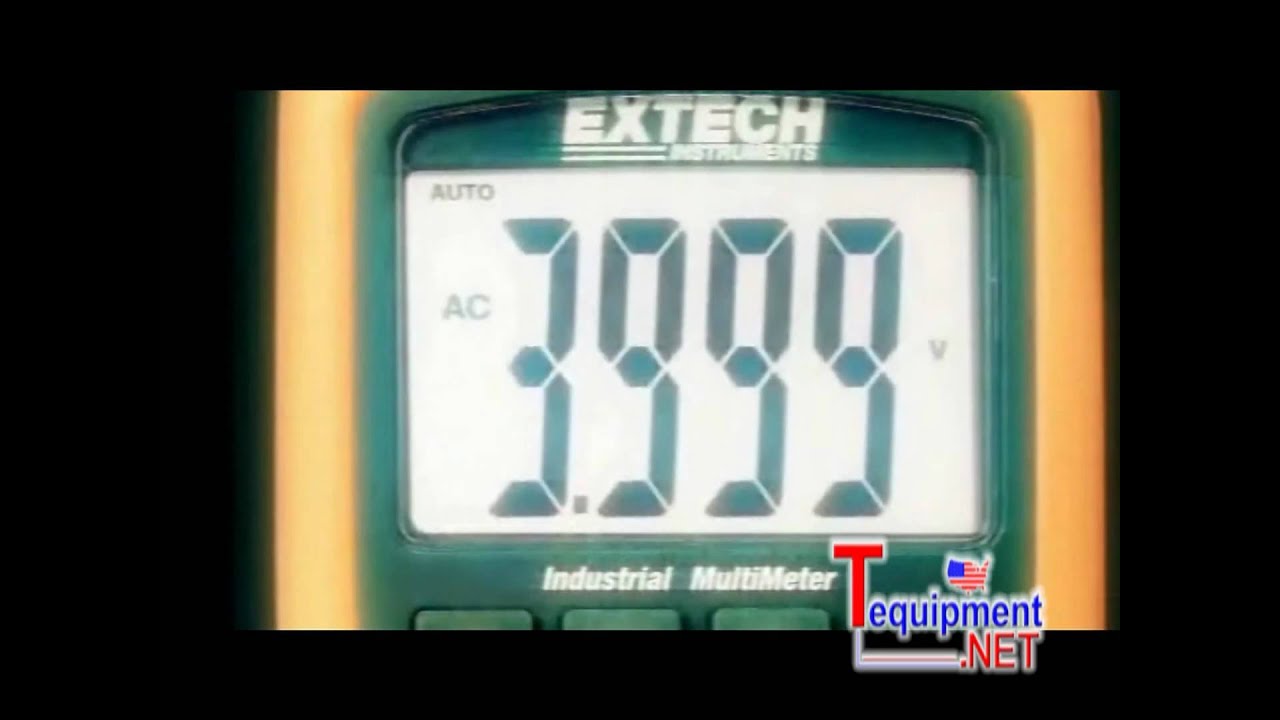 Extech EX500 Series Industrial Multimeters EX503, EX505, EX510, EX520 ...