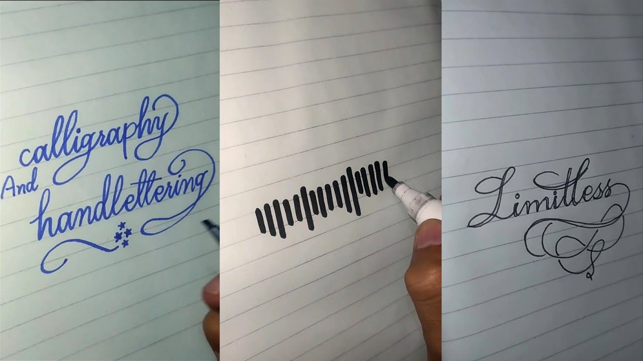 Faux (Fake) Calligraphy | Handlettering | Improve Your Handwriting ...