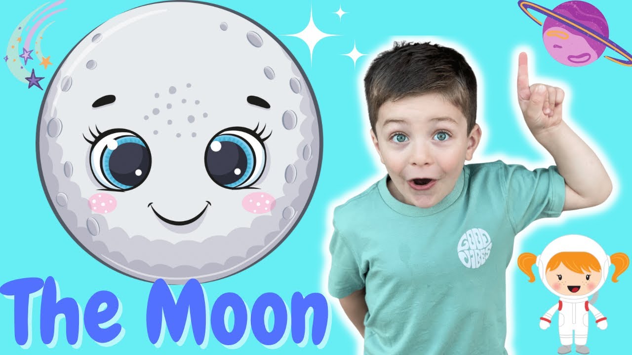 Fun Facts about the MOON for Kids 🌝 Space for Kids 🌔 Educational Videos ...