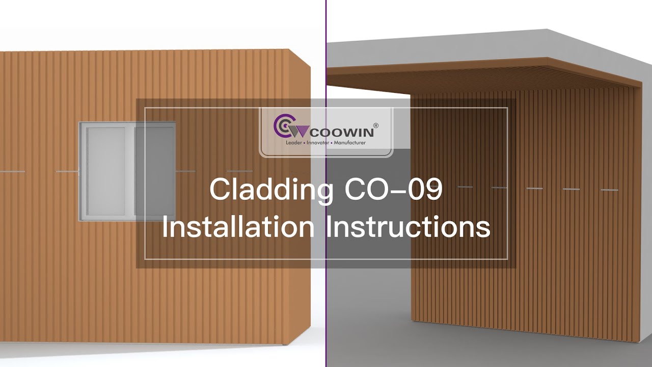 COOWIN® Composite Cladding CO-09 Installation Instructions - YouTube