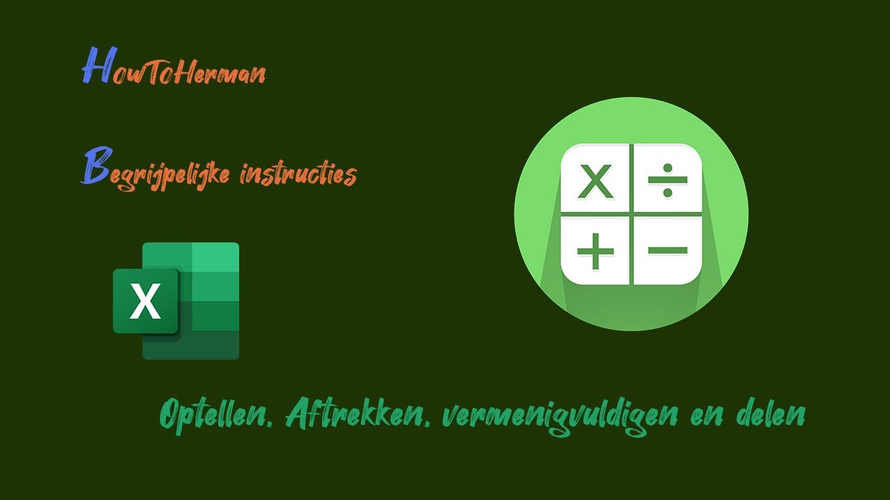 Serie 3 les 2 optellen, aftrekken, vermenigvuldigen en delen - YouTube