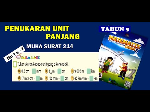 tahun 5 | ms 214 | no 1 a - f | penukaran unit panjang | matematik ...