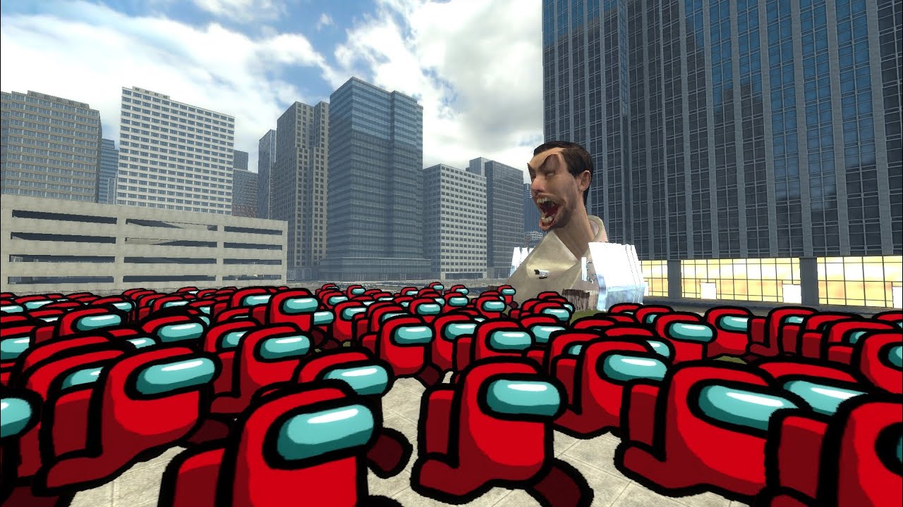 New giant skibidi vs 999 amongus!! Among us!! SKIBIDI vs IMPOSTER!! New ...