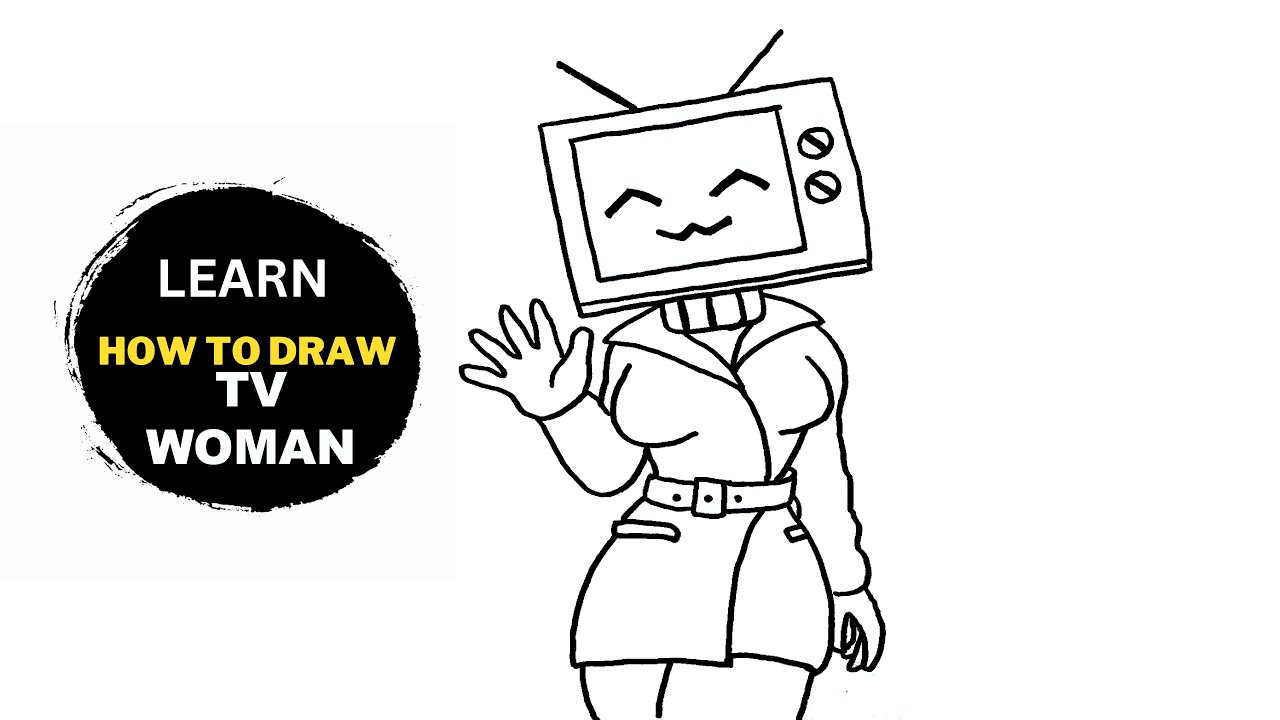 How To Draw Tv Woman - Skibidi | Draiwng Skibidi Toilet - YouTube