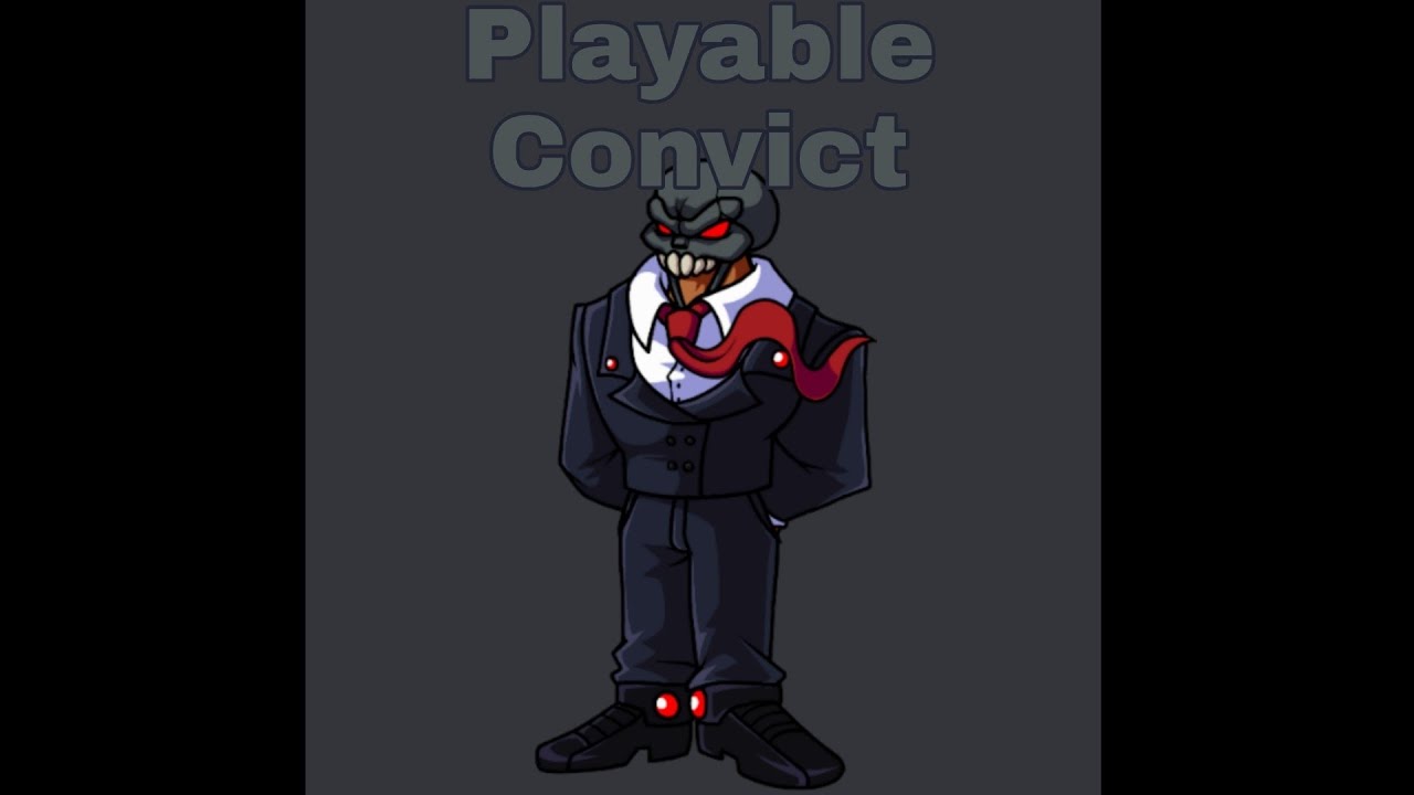 Friday Night Funkin' - Playable Convict - Game Over Cover - YouTube