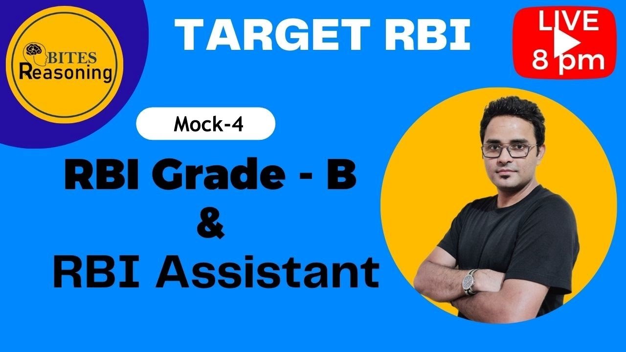Reasoning | RBI Special | RBI Grade B | RBI Assistant | Mock-4 # ...