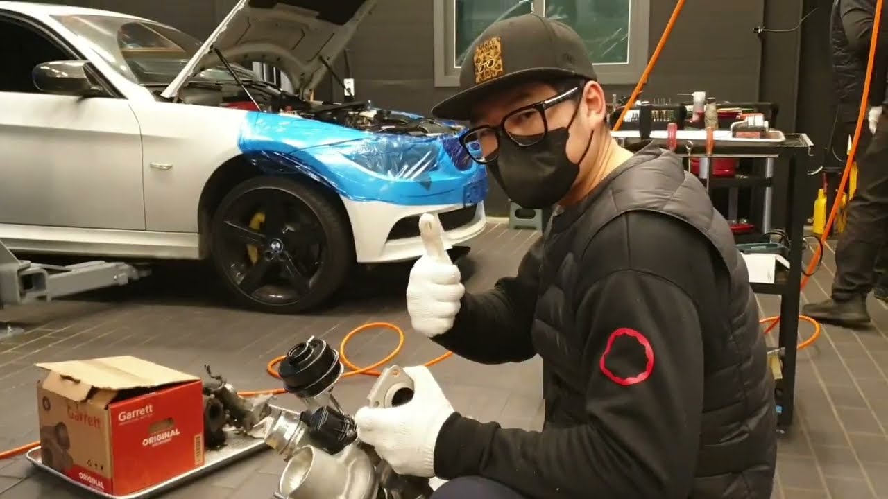 BMW N20 528i 터보차져 에러코드 120308 과급압력 낮음. 웨이스트 게이트 밀착불량. - YouTube