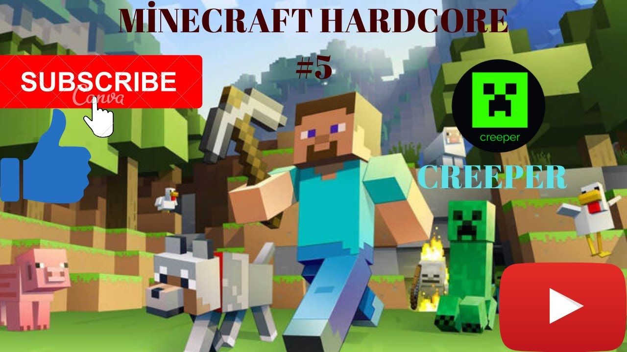 MİNECRAFT HARDCORE #5 Bakır golem yaptım ve nethere gittim - YouTube