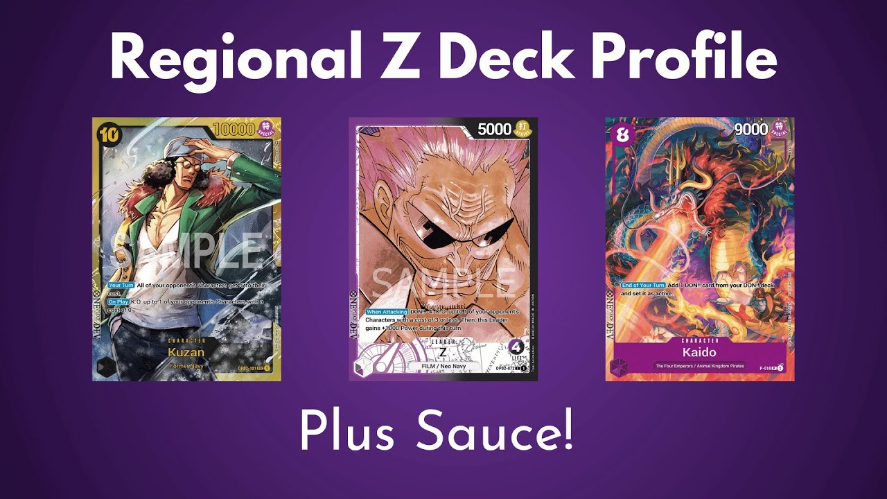 Regional Z deck profile | One Piece TCG - YouTube