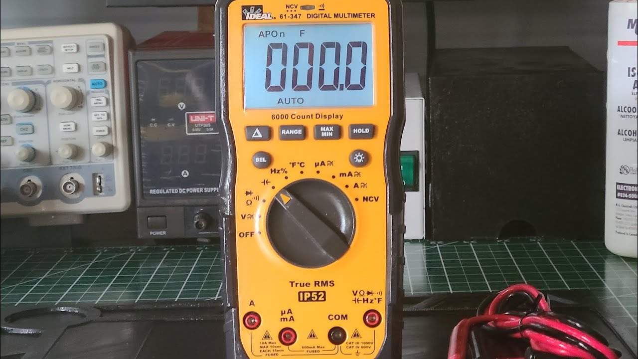 IDEAL INDUSTRIES 6000 Count True RMS Digital Multimeter Model 61- 347 ...