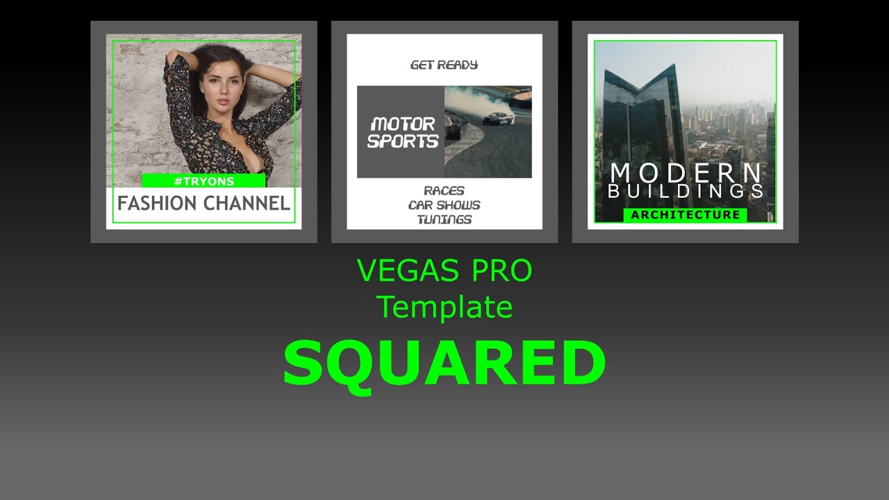 Vegas Pro Template Squared for free - YouTube