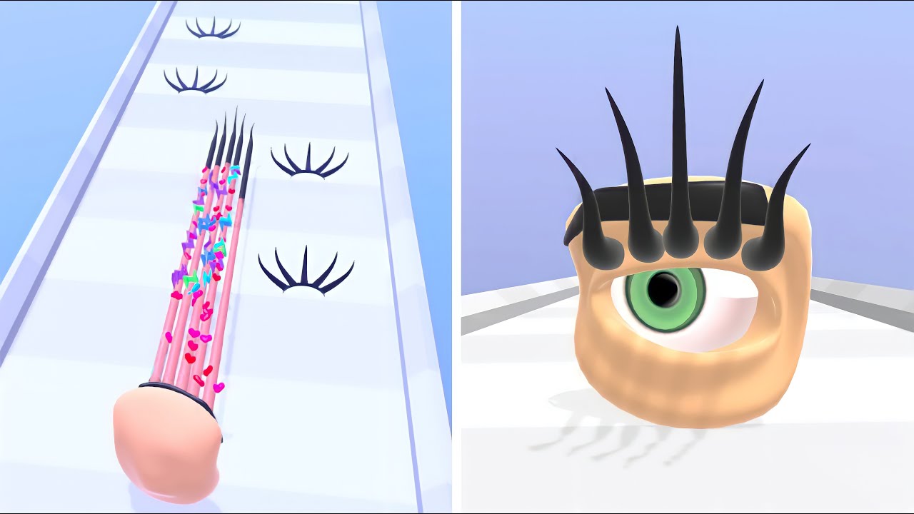 Eyelash Stack 👀🌈💕 MAX Level Game All Levels Gameplay Android,ios ...