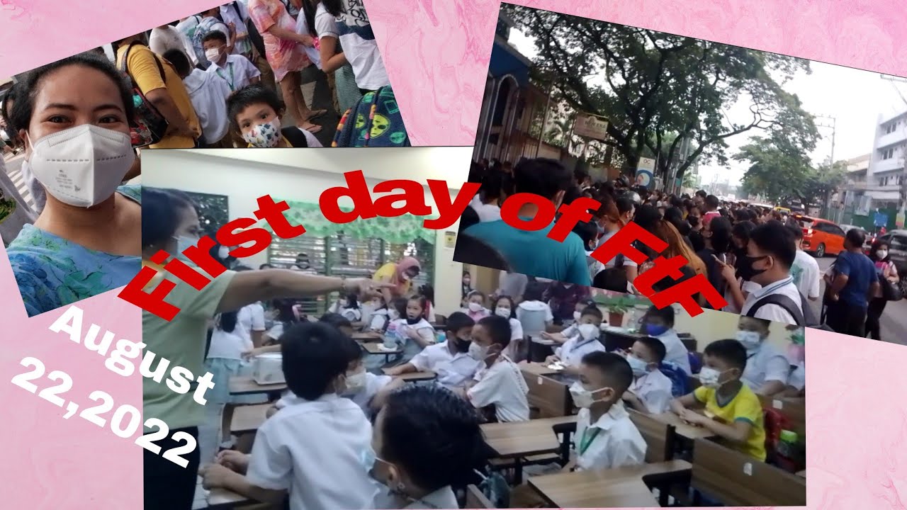 First day of school, #Facetofaceclasses, magulo, na Masaya,ll Tecleng ...