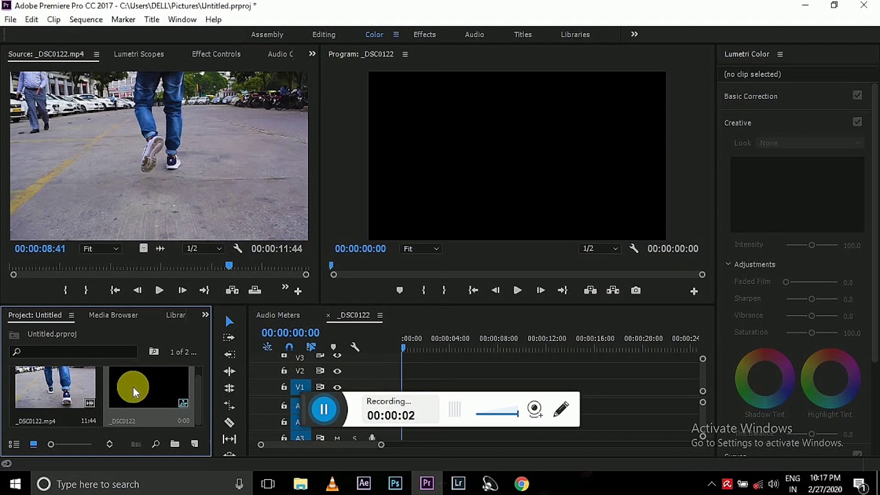 How to leave color in a video using premiere pro - YouTube