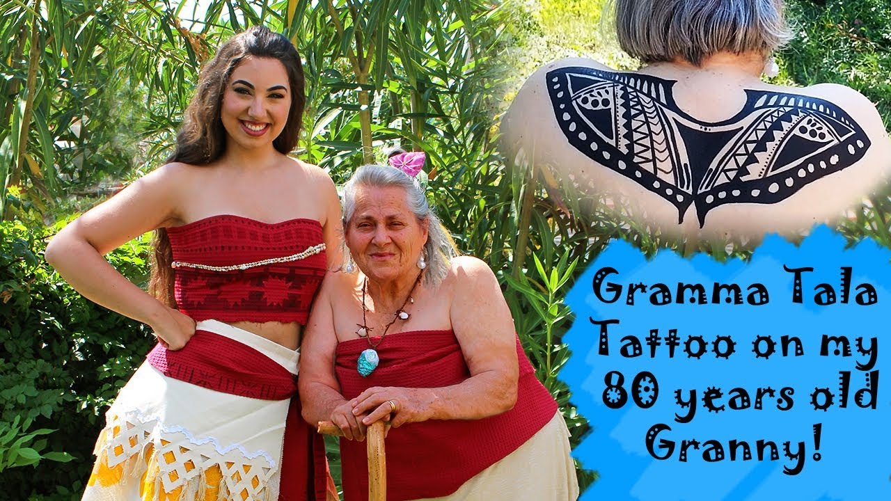 Oceania Cosplay - Moana e Nonna Tala Tattoo - YouTube