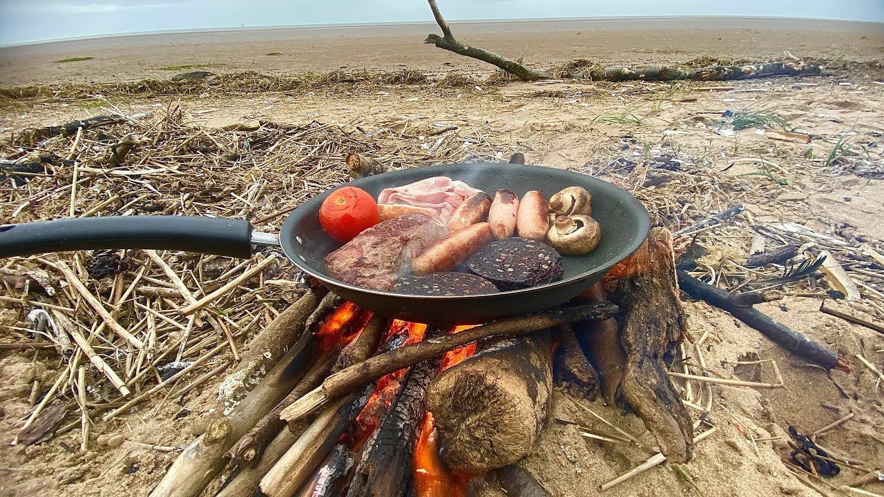 (BEACH CAMPING !!!) - Wild Camp - Outdoor Cooking - Car Camper ...