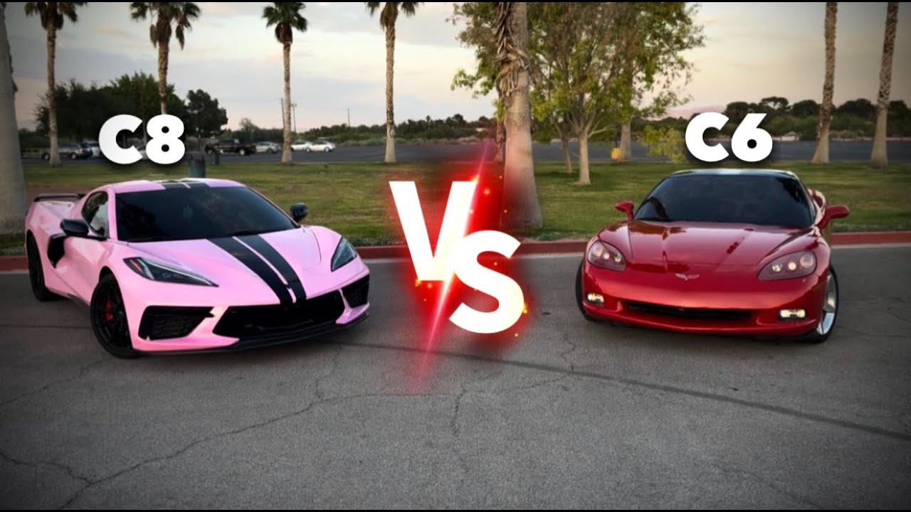 C6 CORVETTE VS. C8 CORVETTE | COMPARISON, SPEED TEST, ETC. - YouTube