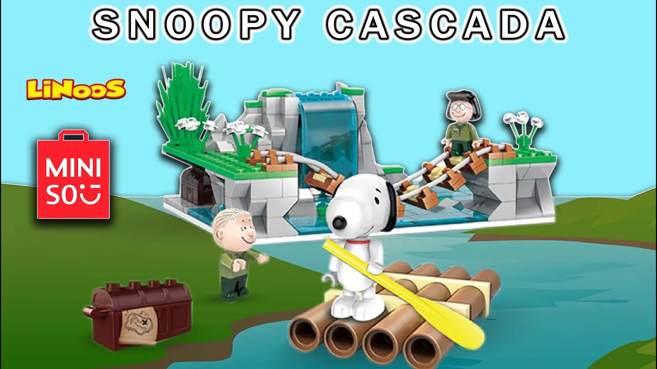 Miniso Snoopy 07. Cascada, Charlie Brown. Peanuts. Linoos. - YouTube