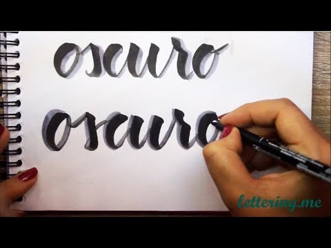 Curso de lettering - Lección 5: Sombras II - YouTube