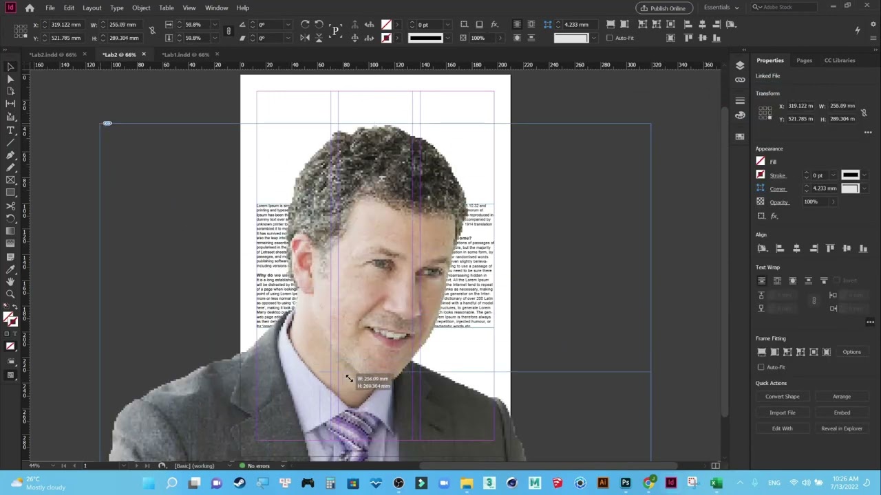 InDesign Text Wrap & Drop Cap - YouTube