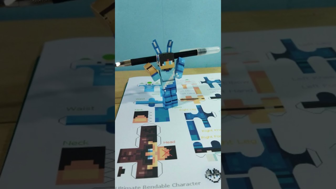 Membuat @Stresmen Dari Kertas? | Minecraft Papercraft Stop Motion - YouTube