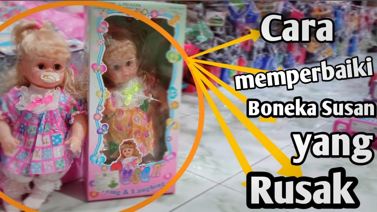 cara memperbaiki boneka susan yang rusak tidak berfungsi on off nya # ...