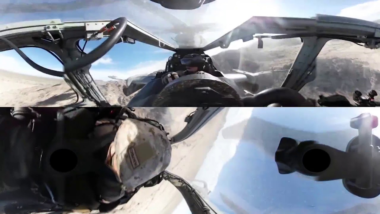First Ever 360° Video Inside US Attack Helicopter Cockpit Bell AH 1Z ...