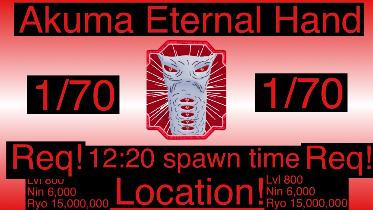 Akuma Eternal Hand location! - YouTube