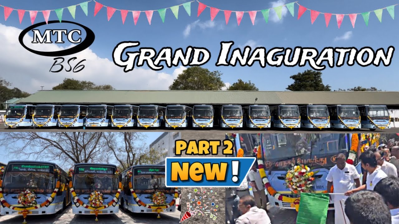 MTC 🚌 BS 6 Inaguration 🔥🎉| Full Coverage | part 2 - YouTube