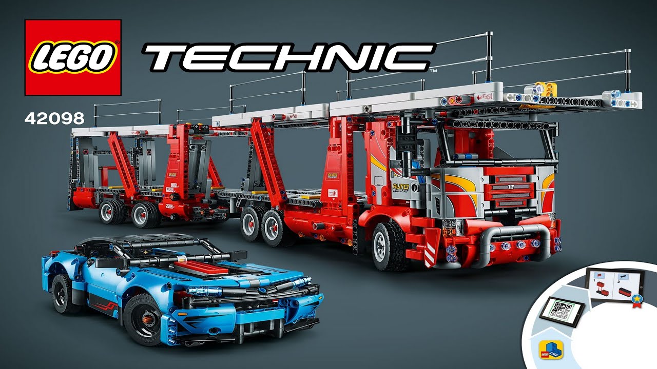 LEGO instructions - Technic - 42098 - Car Transporter (Model A) - YouTube