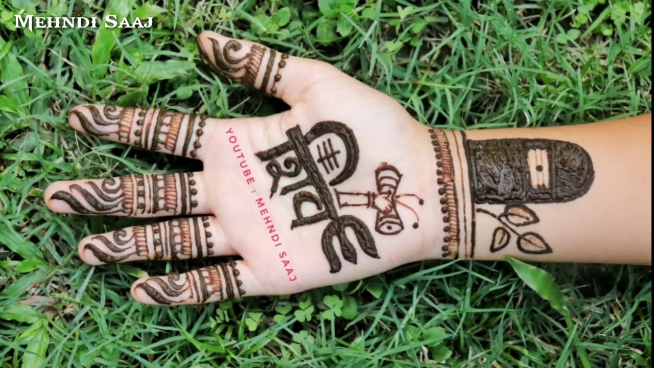 Lord shiva tattoo design| Mahadev Trishool Easy Mehndi Tattoo |Henna ...