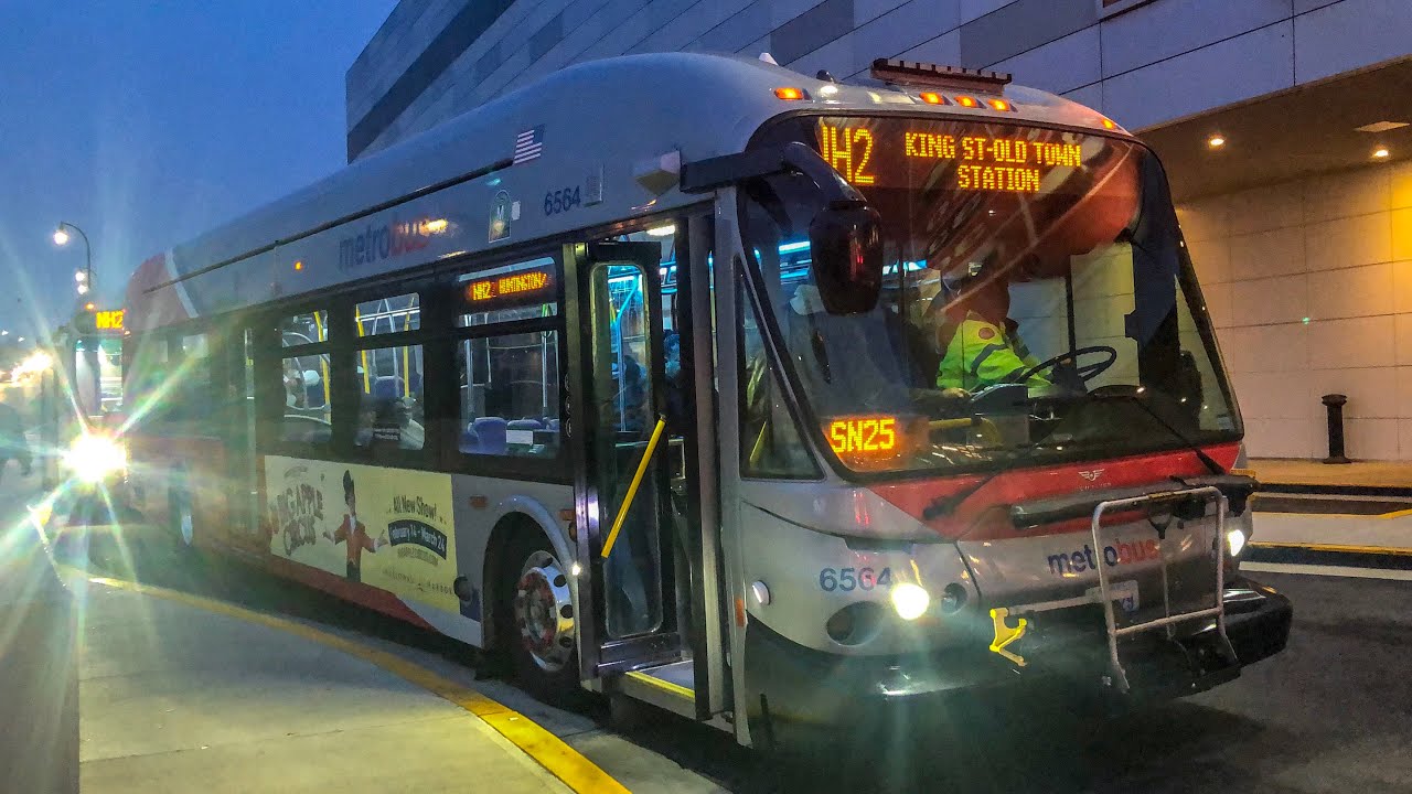 WMATA New Flyer DE40LFA 6564 on Route NH2 - YouTube