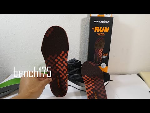Superfeet Run Cushion Low Arch First Impression Review and Comparison to Dr Scholls Running insoles