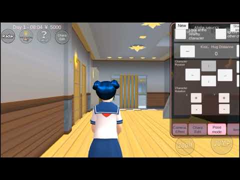 Rina Got Glitched funHow To Trapped Rina Uppar wall|Sakura'school simulator||Alisha sakura's
