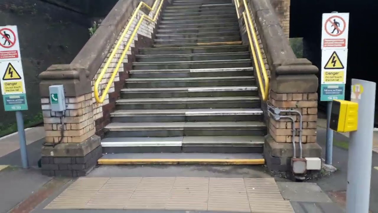 exploring bank hall train station in Merseyside - YouTube