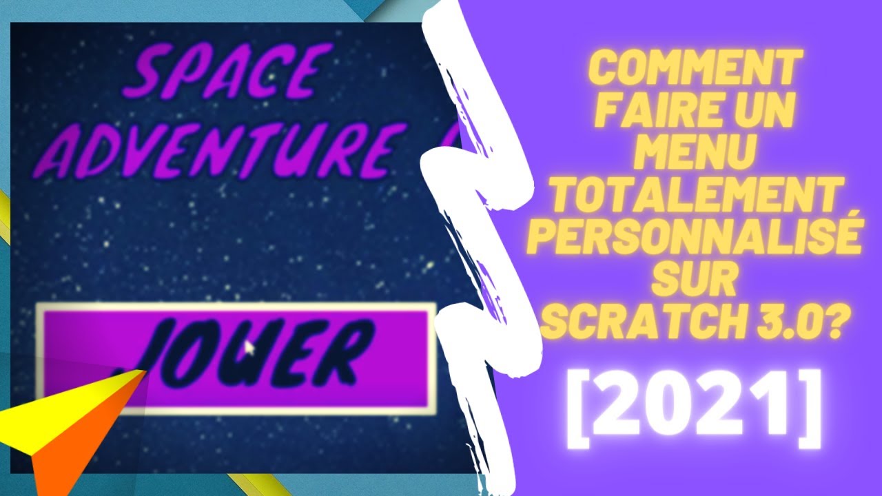 [TUTO] Faire un Menu TOTALEMENT Personnalisé sur SCRATCH 3.0 ! - YouTube