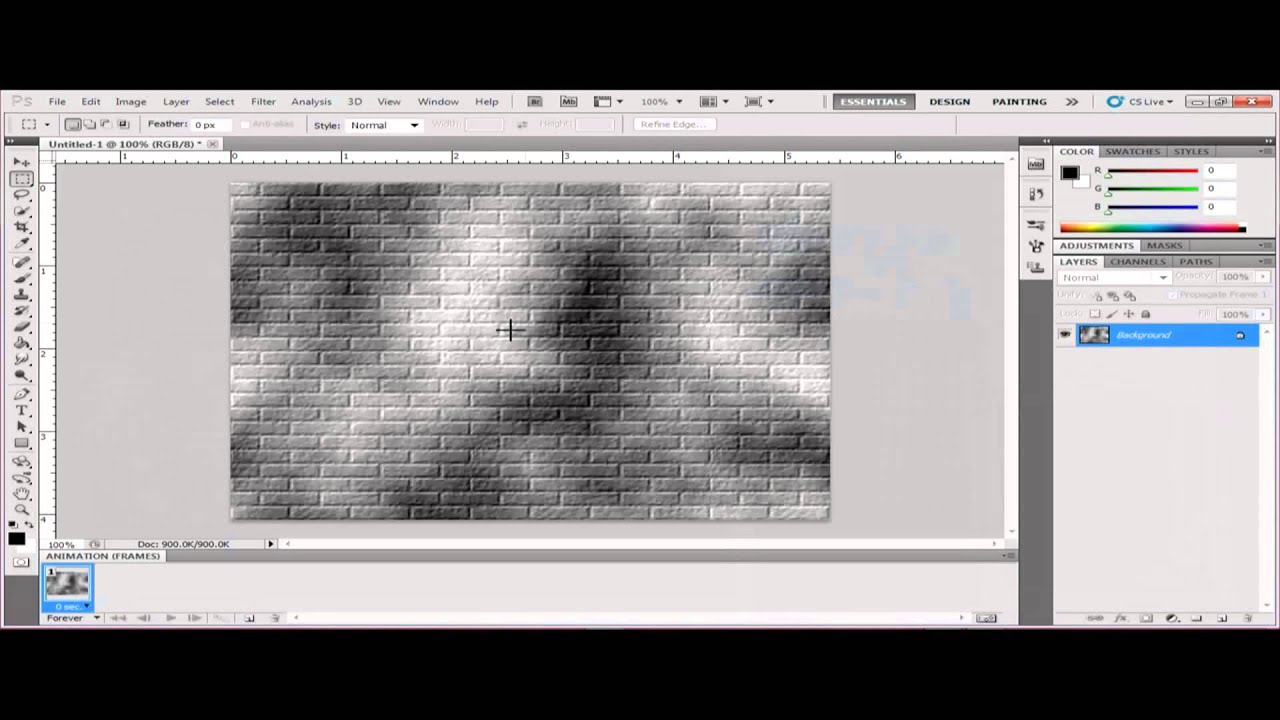 How to create brick in photoshop cs5 - YouTube