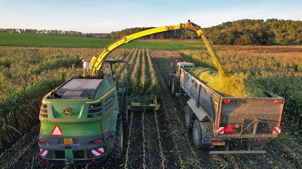 Siláž 2021 // John Deere 8600i / JCB 435S / JCB Fastrack 4220 // DJI ...
