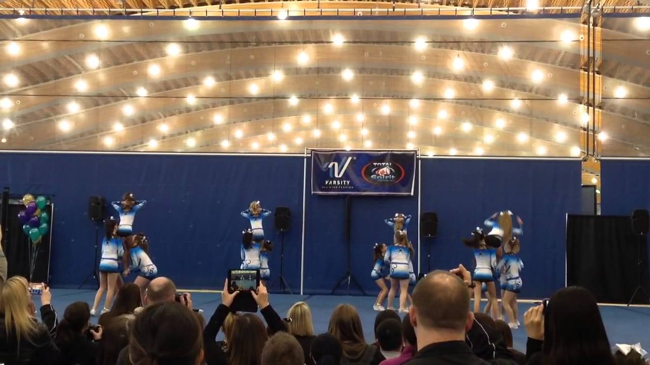 VAS Ice Crystals - 2014 Mardi Parti Cheer Competition - YouTube