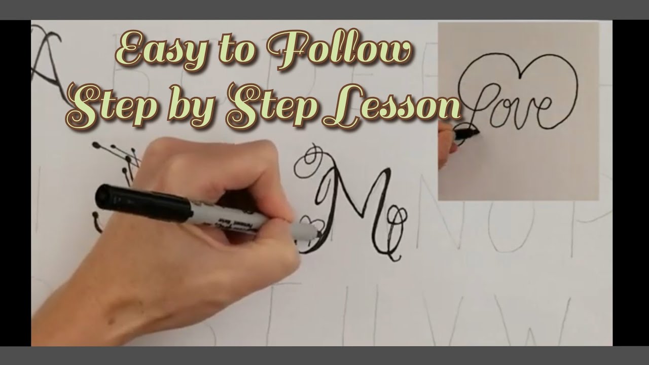How to Create your own Lettering- lesson - YouTube