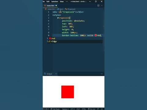How to Make a Trapezoid Shape Using Html & Css | #shorts #css #viral #youtubeshorts #trending ...