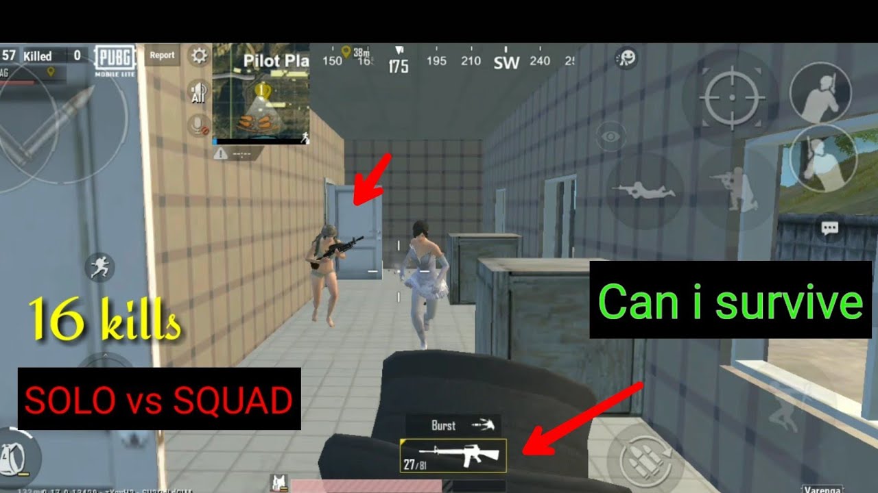 16 kills SOLO vs SQUAD | PUBG MOBILE LITE | ZAG GAMING - YouTube