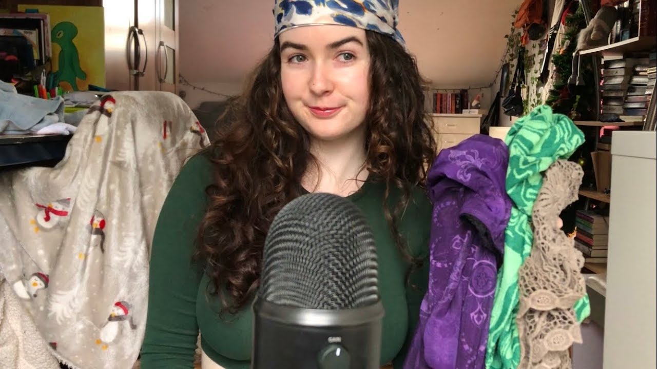 ASMR || Clothing haul💌(fabric scratching) - YouTube