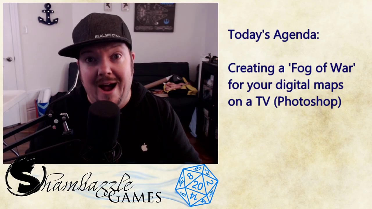 How to create fog of war on a digital tv map for dungeons and dragons ...