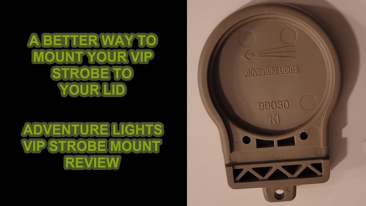 Adventure Lights VIP Strobe helmet mount, Review. - YouTube
