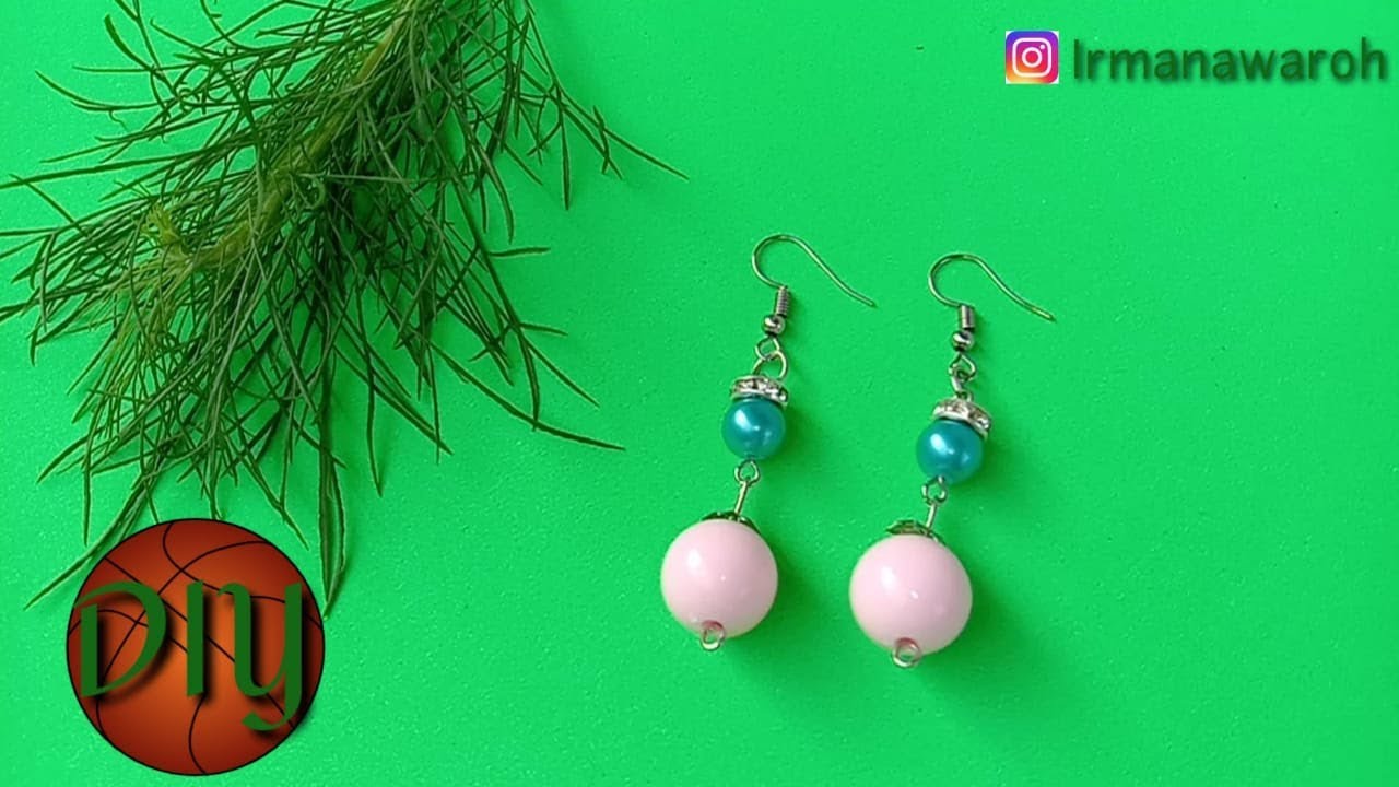 DIY || TUTORIAL ANTING-ANTING SIMPLE DAN MUDAH || MAKE EARINGS SIMPLE ...