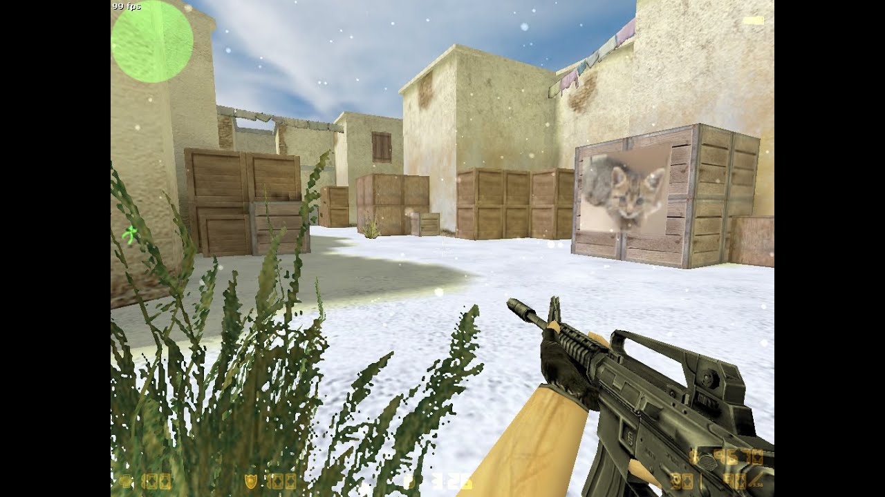40 Counter-Strike CS 1.6 de_tuscan_winter gameplay vs expert bots ...