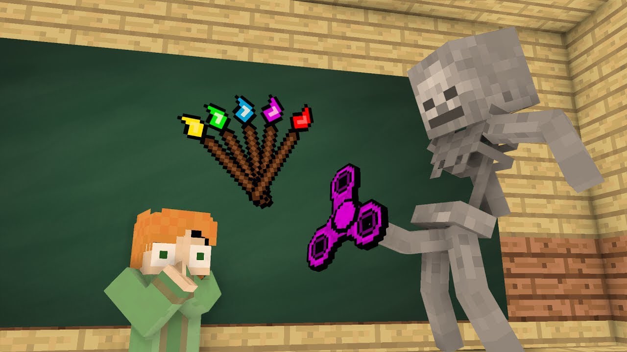 Minecraft school of monsters cringe - YouTube