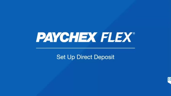 Direct Deposit Form Paychex