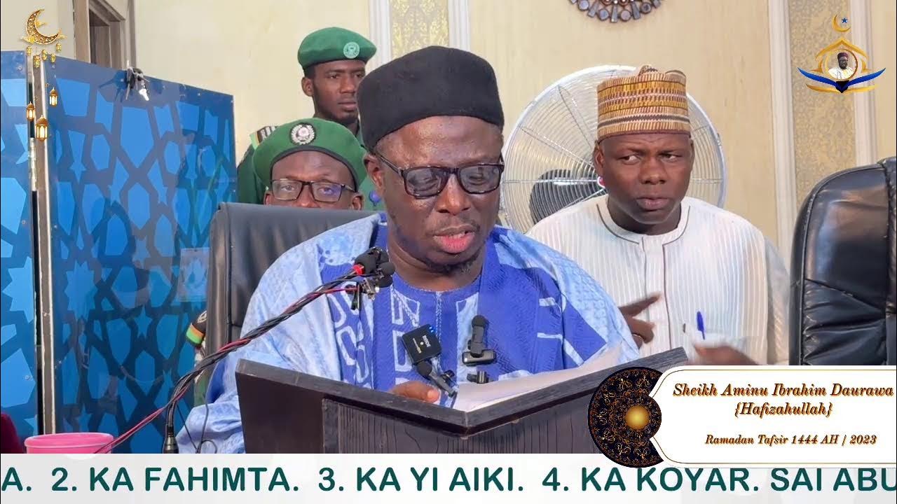 Ramadan Tafsir: 20 | Sheikh Aminu Ibrahim Daurawa - YouTube
